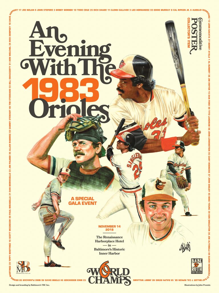'83 O's Collectible Poster | Babe Ruth Birthplace Museum Baltimore MD